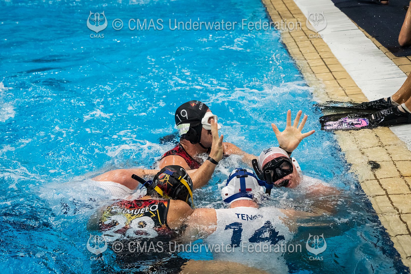 2025 CMAS European Championships Underwater Rugby - Day 2, Athens Greece
